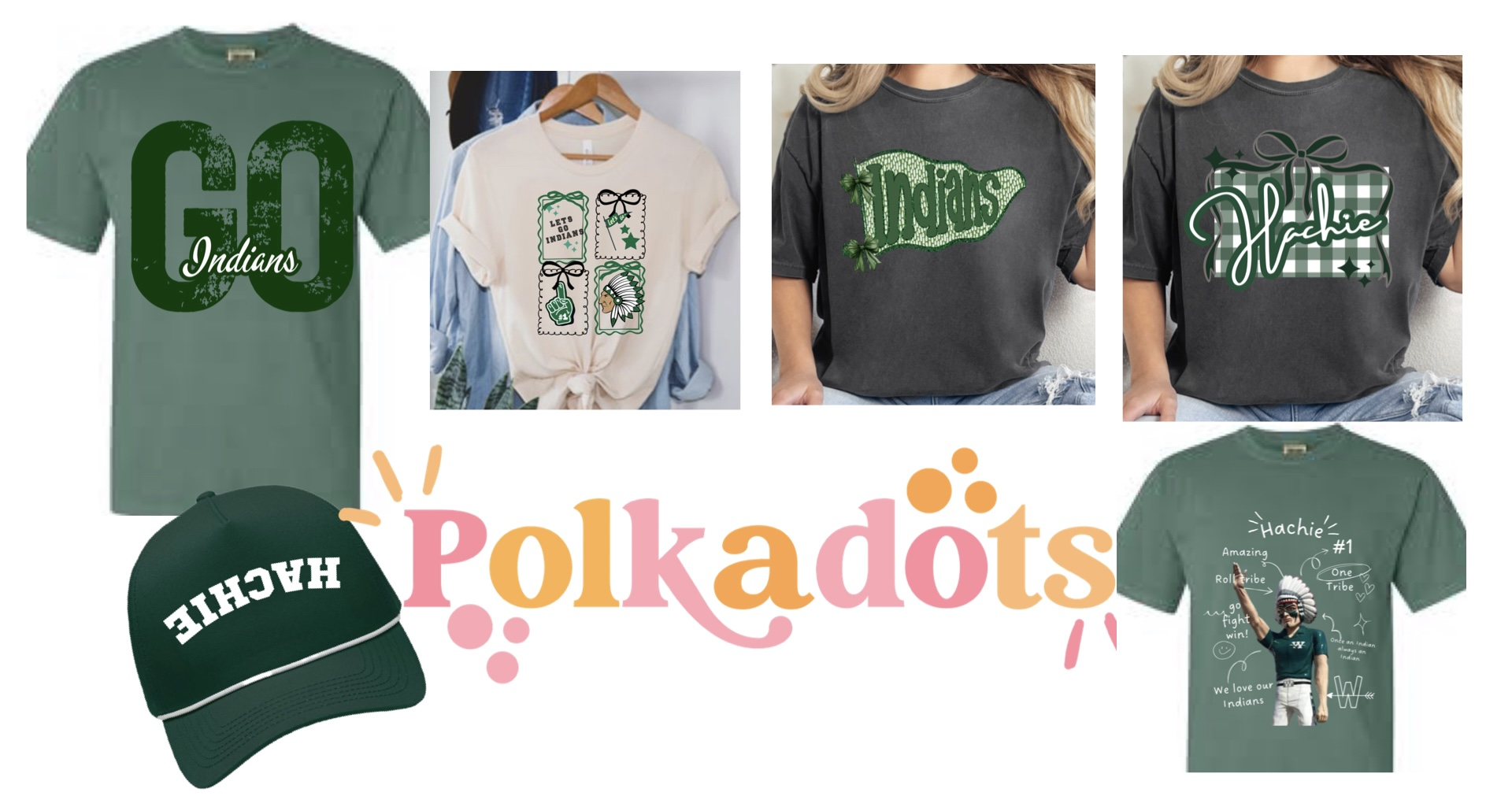 PERSONALIZED SPIRITWEAR – Polkadots
